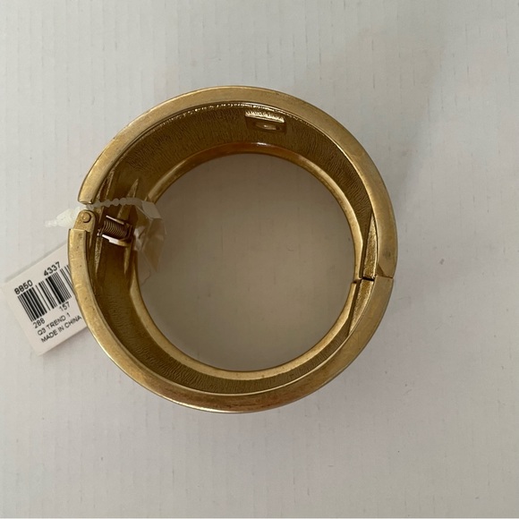 Macy's | Jewelry | Nwt Macys Gold Toned Purple Snake Print Chunky Bangle Bracelet | Poshmark